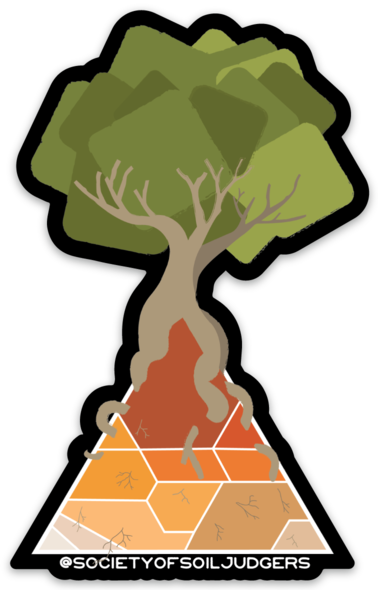 Artsy Texture Triangle Sticker (378x590), Png Download