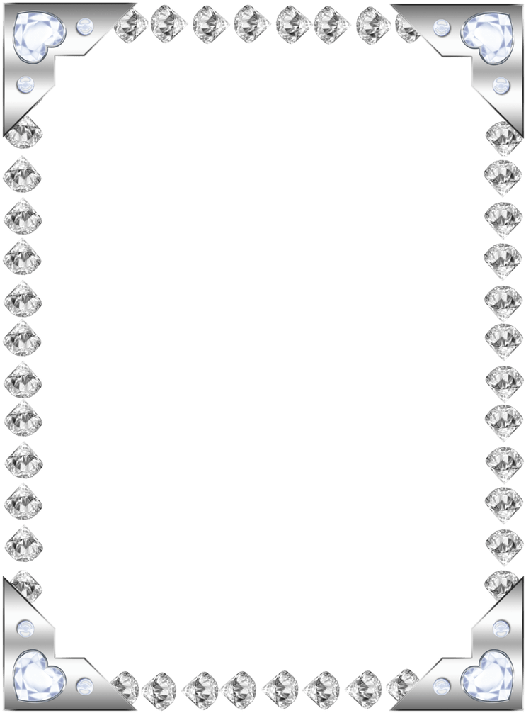 Download Diamond Frame Frameswalls Org Gems Border Pencil - Diamond ...