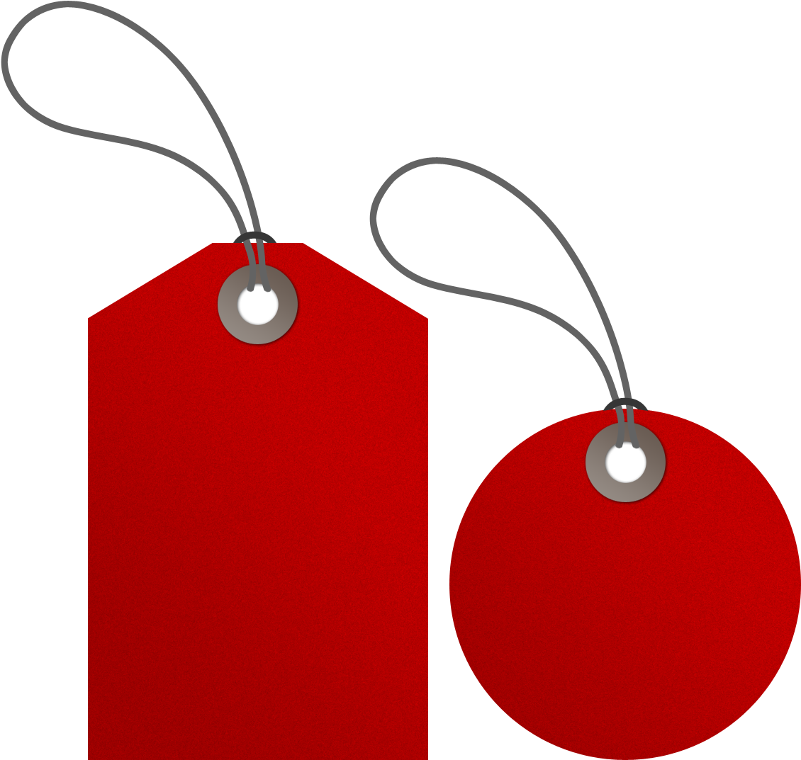 Red Label - Clip Art (1129x1082), Png Download