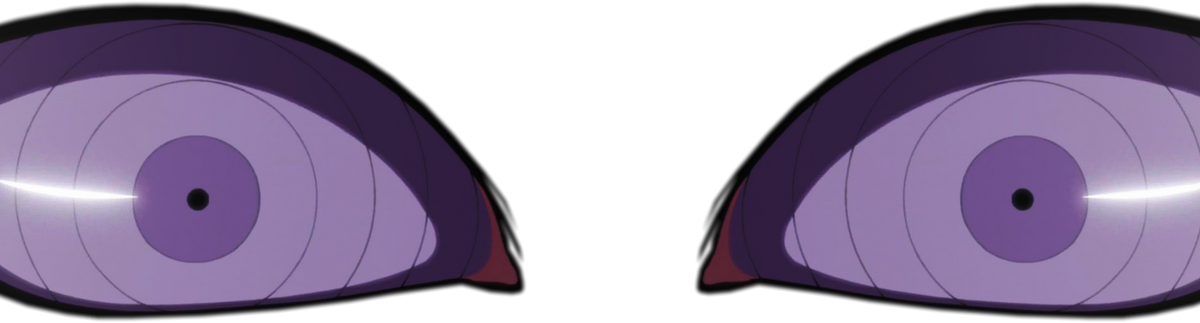 Naruto Anime Fox Rinnegan - Rinnegan Eyes (1200x323), Png Download