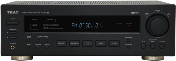 Ag-790 B Front R640x320 \ - Teac Ag-790e Receiver (640x320), Png Download