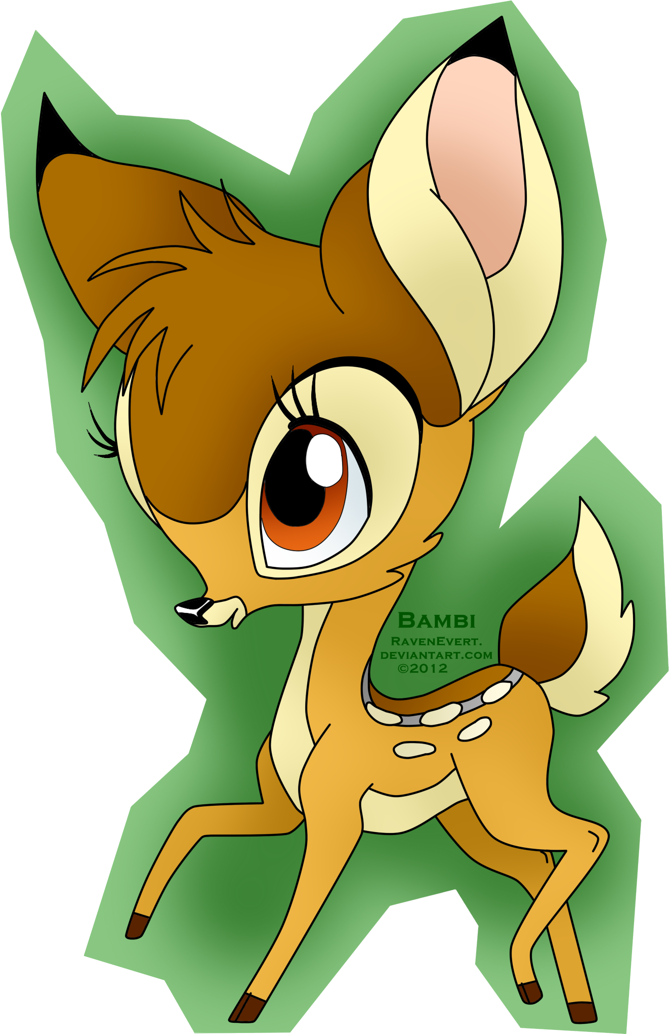 Download Drawn Bambi Chibi - Bambi Chibi | Transparent PNG Download ...