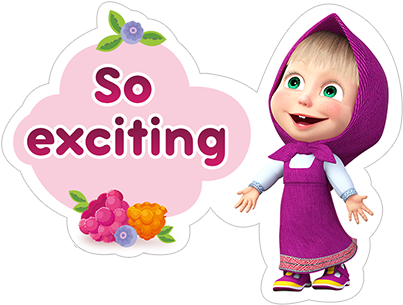 Viber Sticker «masha And The Bear» - Sticker (490x317), Png Download
