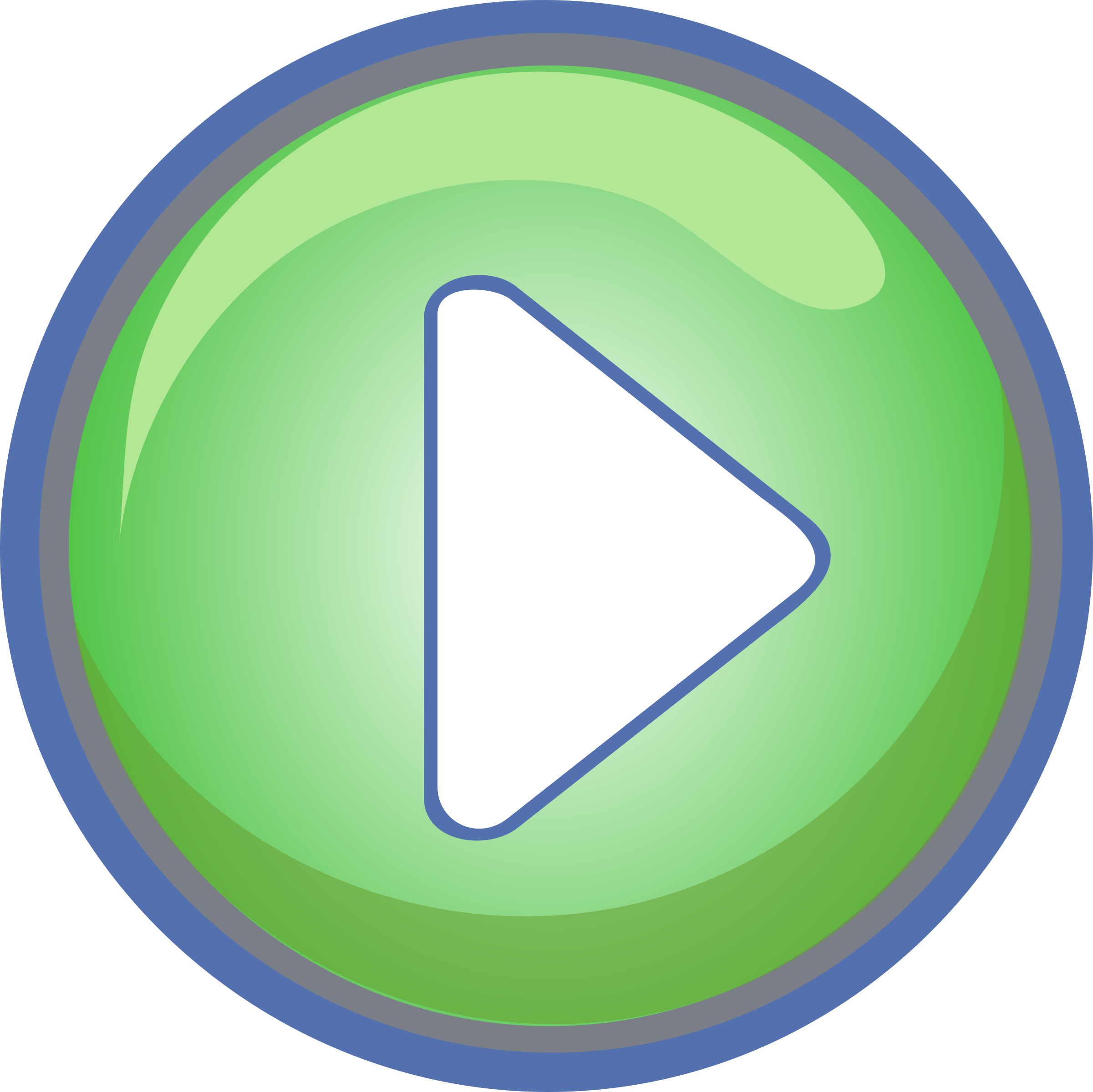 This Free Icons Png Design Of Play Button Green With (2401x2400), Png ...