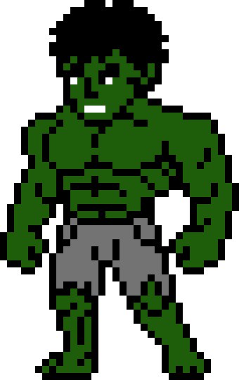 Download Hulk Pixel Art - Hulk | Transparent PNG Download | SeekPNG