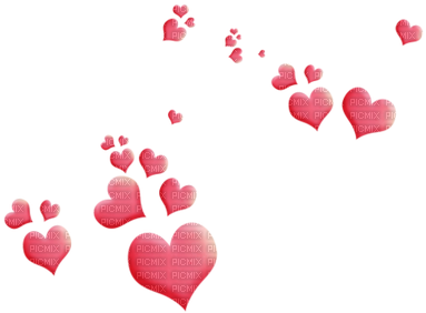 Download Coe Coeur Love Rouge Glitter Gif Deco Animé - Hearts Anime Png ...