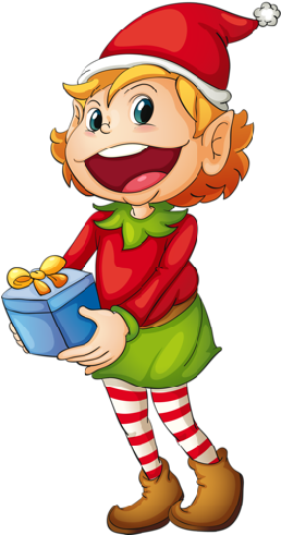 Christmas Cute Elf Clipart - Christmas Elves Laughing (300x500), Png ...