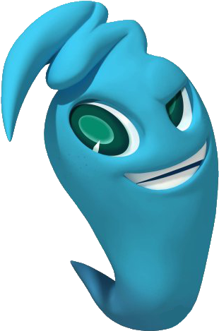 Blue Pacman Ghost - Pac Man Party Inky (359x480), Png Download