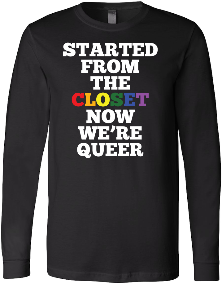 Queer Closet Lgbt Rainbow Flag Gay Lesbian Pride Long - Wall Sticker ...