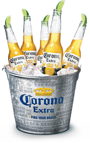 Corona Bucket - Cubeta De Cerveza Corona (300x476), Png Download