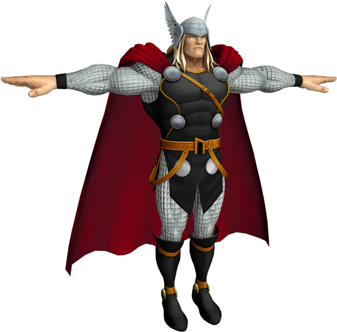 Download Zip Archive - Thor Marvel Vs Capcom 3 (750x650), Png Download