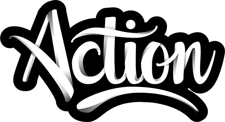 Action Sticker (912x496), Png Download