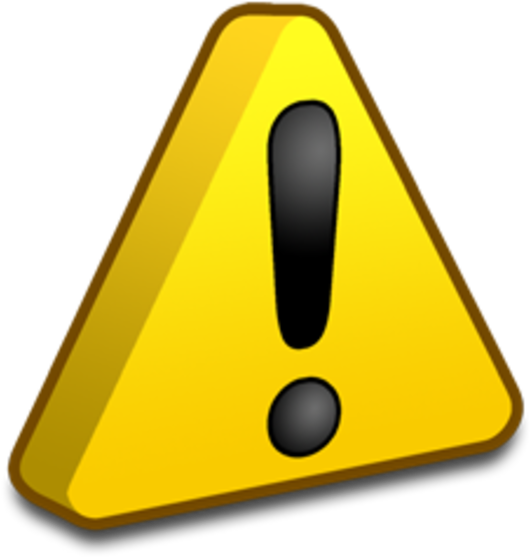 Small - Warning Png (600x600), Png Download
