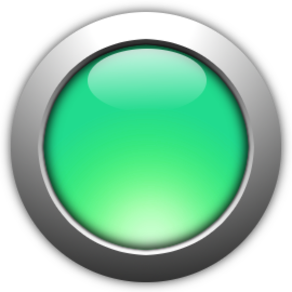 Green Button Png - Green Led Button Png (600x600), Png Download