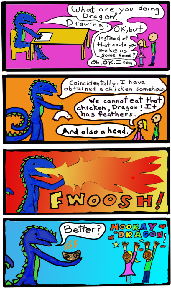 Unless You Are A Fire-breathing Dragon - Cartoon (635x1027), Png Download