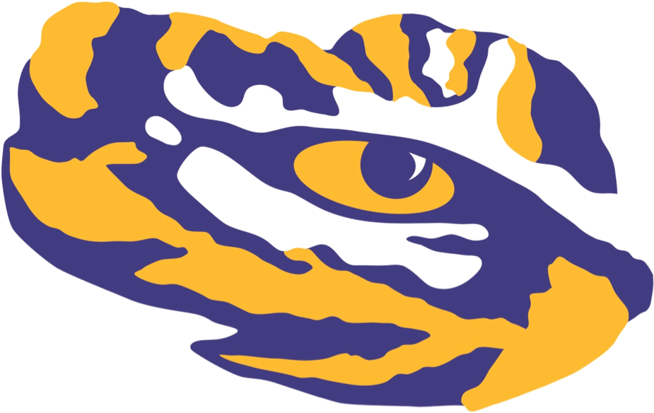 Tiger Eyes Png - Lsu Tigers Logo Png (1040x723), Png Download