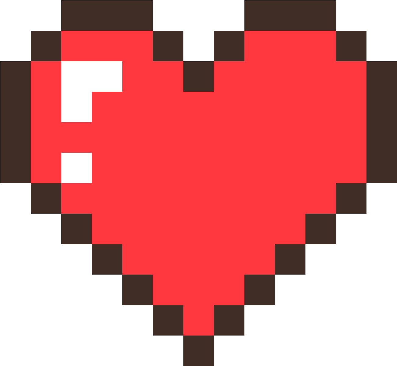Heart Feeeeeeeeelings - Heart Pixel Art (1500x1400), Png Download