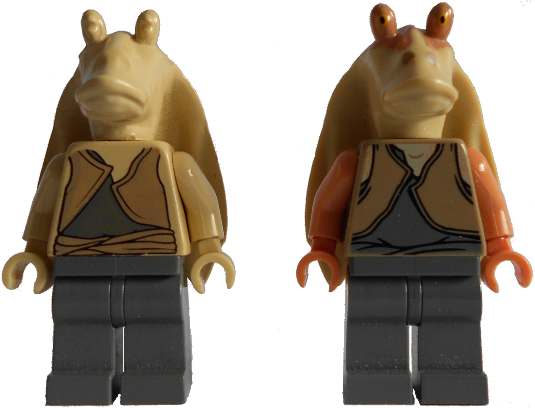Jar Jar Binks - Lego Star Wars 1999 Jar Jar (1049x800), Png Download