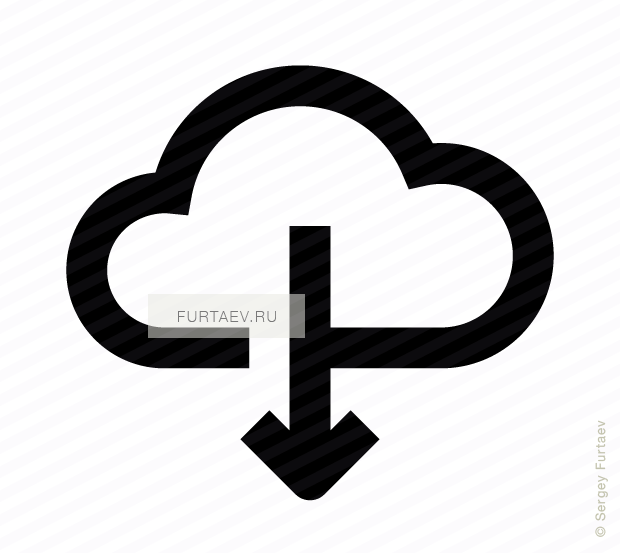 Download Vector Icon Of Save File From Cloud Storage - Cloud Icon ...