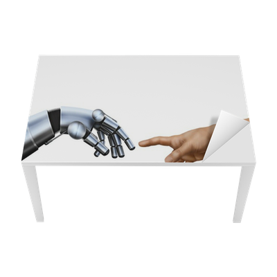 Creation Of Adam - High Tech High Touch (400x400), Png Download