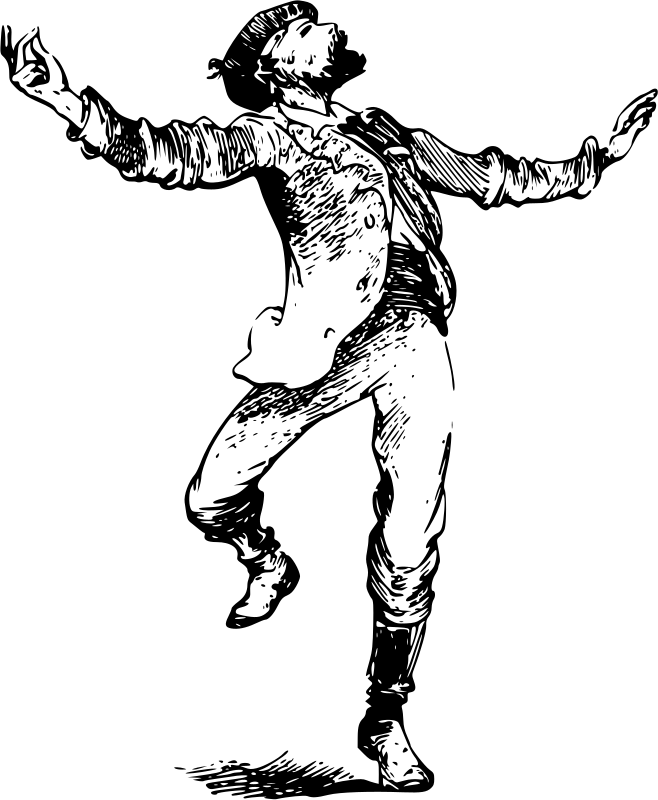 Vintage Dancing Man Png - Dance (658x800), Png Download