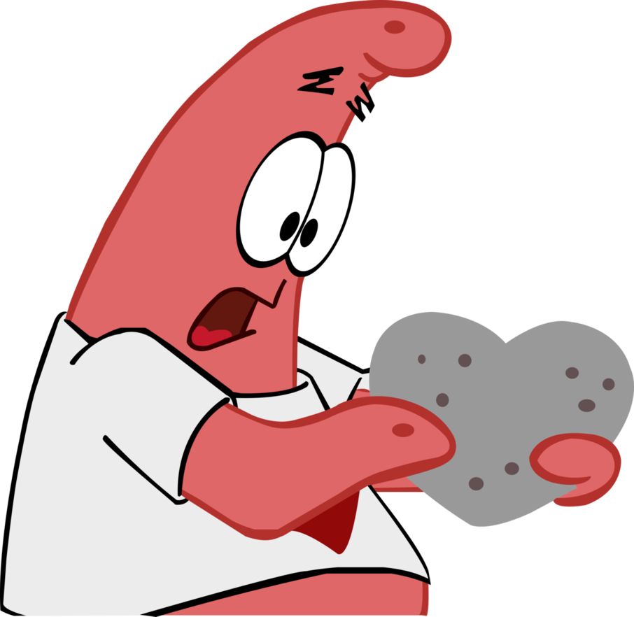 Banner Transparent Stock S Stuck Inside This Rock By - Spongebob Vector ...