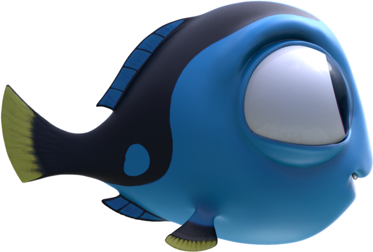 Download Dory 3d-práctica Zbrush - Finding Dory | Transparent PNG ...
