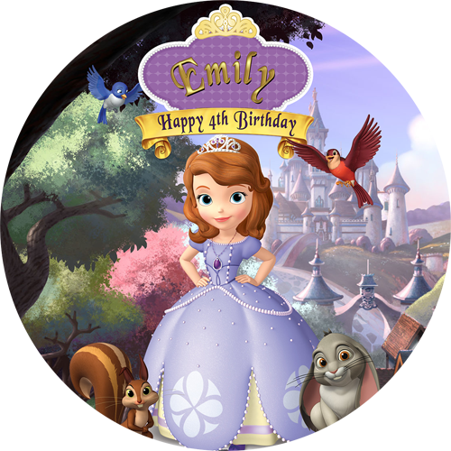 Sofia The First - Sofia The First Round (500x500), Png Download