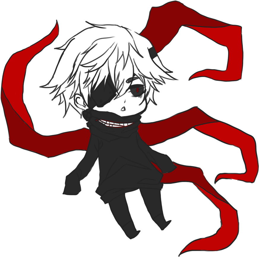 Kaneki Ken Renders Chibi (1000x1000), Png Download
