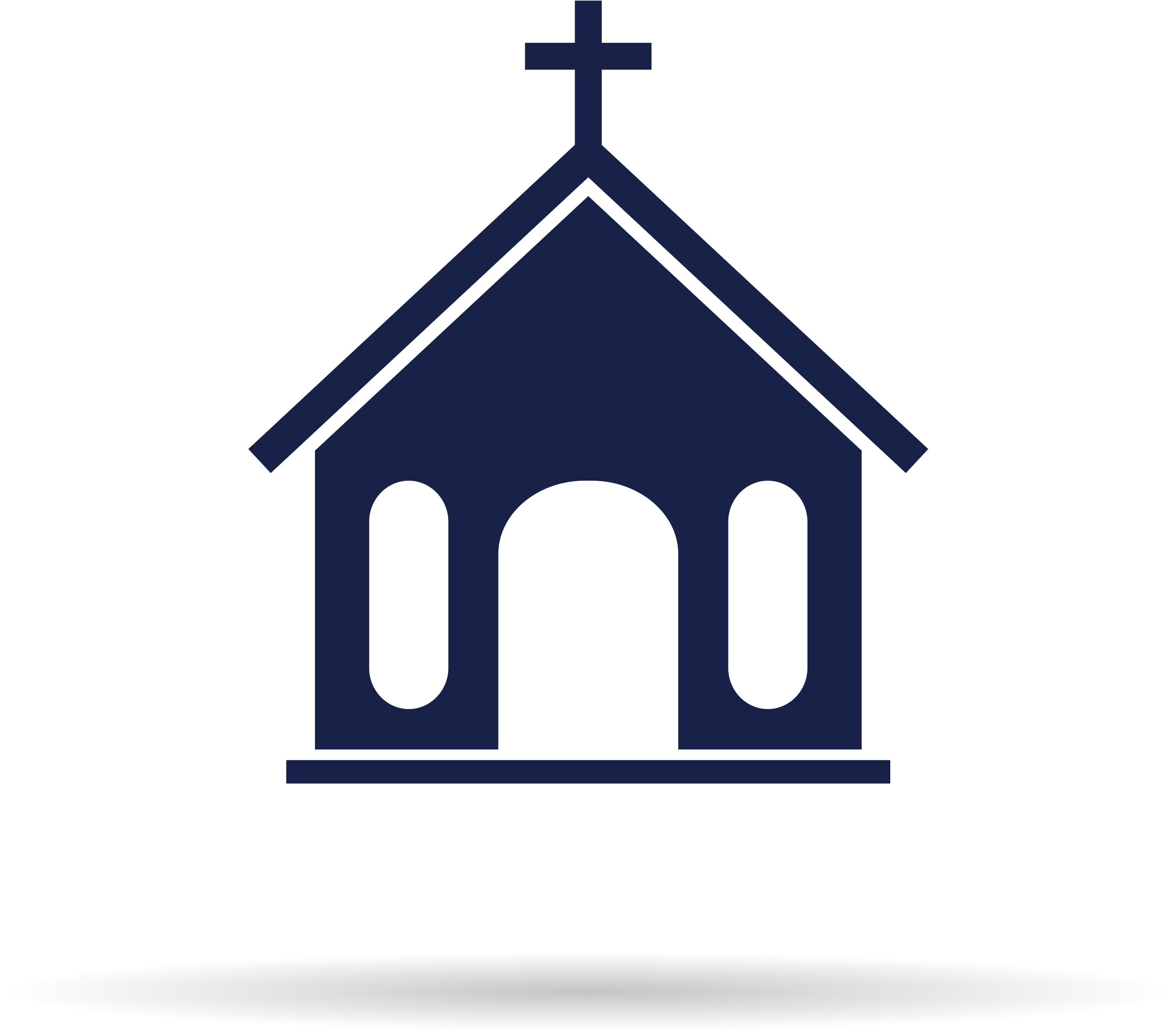 Church Icon 2-01 - Church Icon Png (3576x3176), Png Download