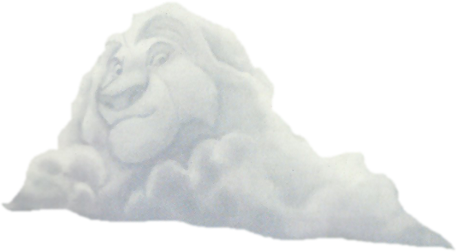 Mufasa-sticker - Mufasa In The Clouds Lion Guard (664x367), Png Download