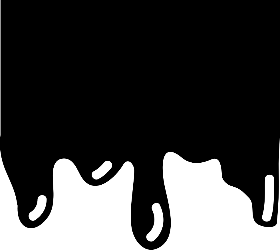Paint Dripping From Wall Svg Png Icon Free Download - Black Paint ...