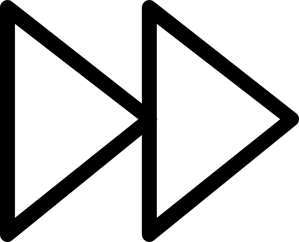 Fast Forward Button - Fast Forward Icon White (980x792), Png Download