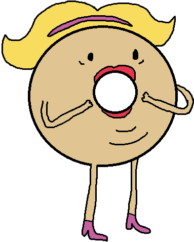 Bagel - Bagel Princess (383x478), Png Download