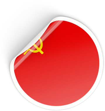 Illustration Of Flag Of Soviet Union - Round Sticker Icon Png (640x480 ...