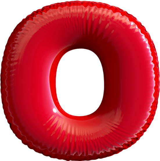 Pool Ring Red Font - Floatie Transparent Background (595x595), Png Download