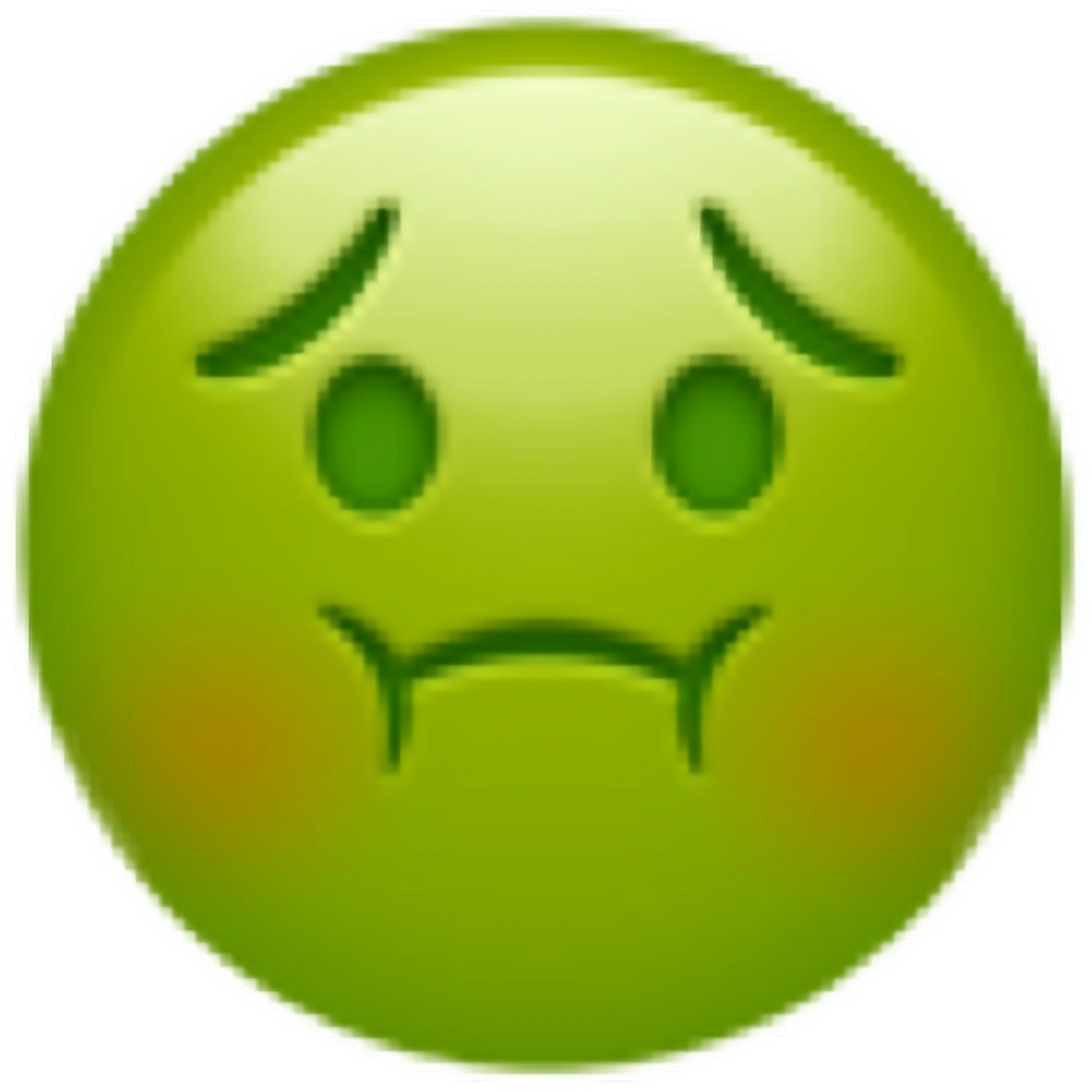 Sick Barf Ew Abouttothrowup - Puking Emoji (1024x1024), Png Download