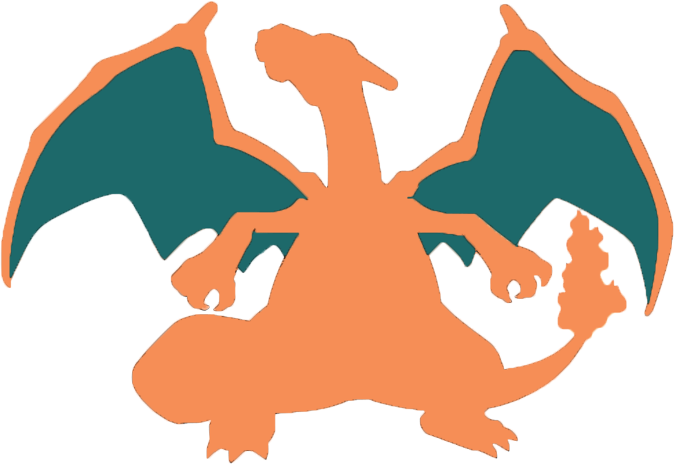 Charizard By Xekias - Pokemon Silhouette (986x678), Png Download