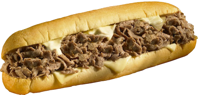 Subway Sub - Cheese Steak (640x308), Png Download