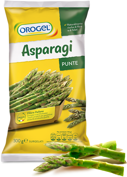 Asparagus Tips - Orogel (1140x864), Png Download