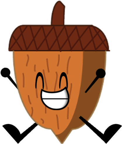 Acorn - Bfdi Acorn (435x491), Png Download