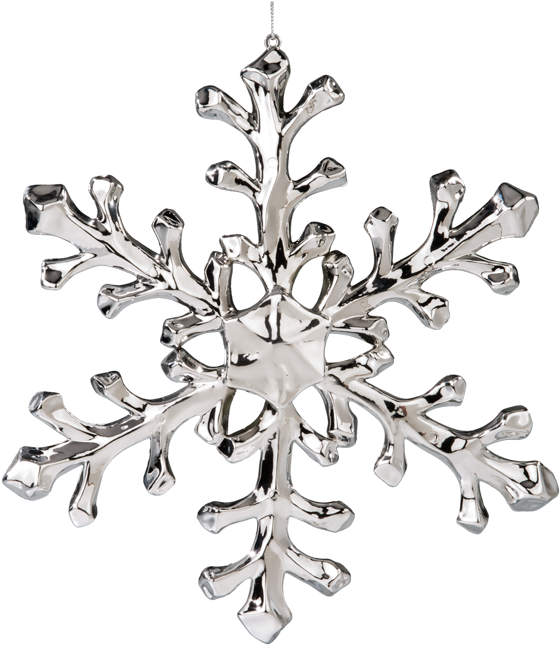 Silver Snowflake Png Clip Library - Silver Snowflake Png (698x700), Png ...