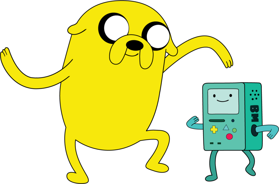 Adventure Time Jake And Bmo (900x593), Png Download