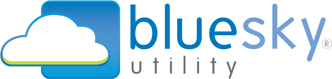 Blue Sky Utility - Electric Blue (1275x312), Png Download