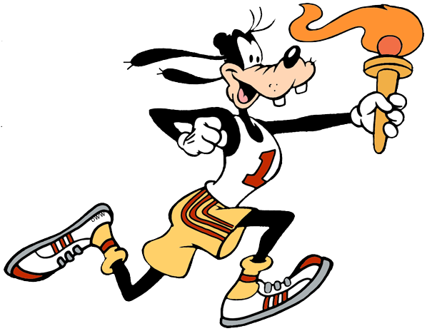 Disney Olympic Games Clip Art Galore Running - Goofy Sports (598x464 ...