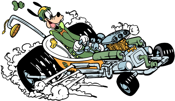 Goofy - Mickey Roadster Racers Goofy (580x337), Png Download