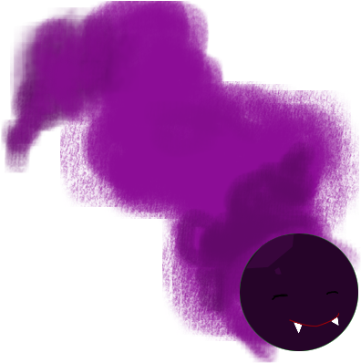 Ghastly The By Frozenwolfsoul - Purple Smoke Bomb Png (500x500), Png ...