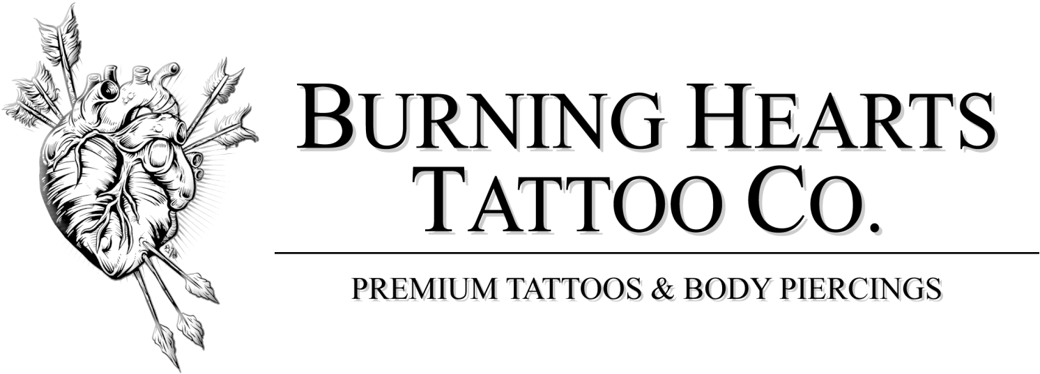Burning Hearts Tattoo Co - Burning Hearts Tattoo Co. (1491x607), Png ...