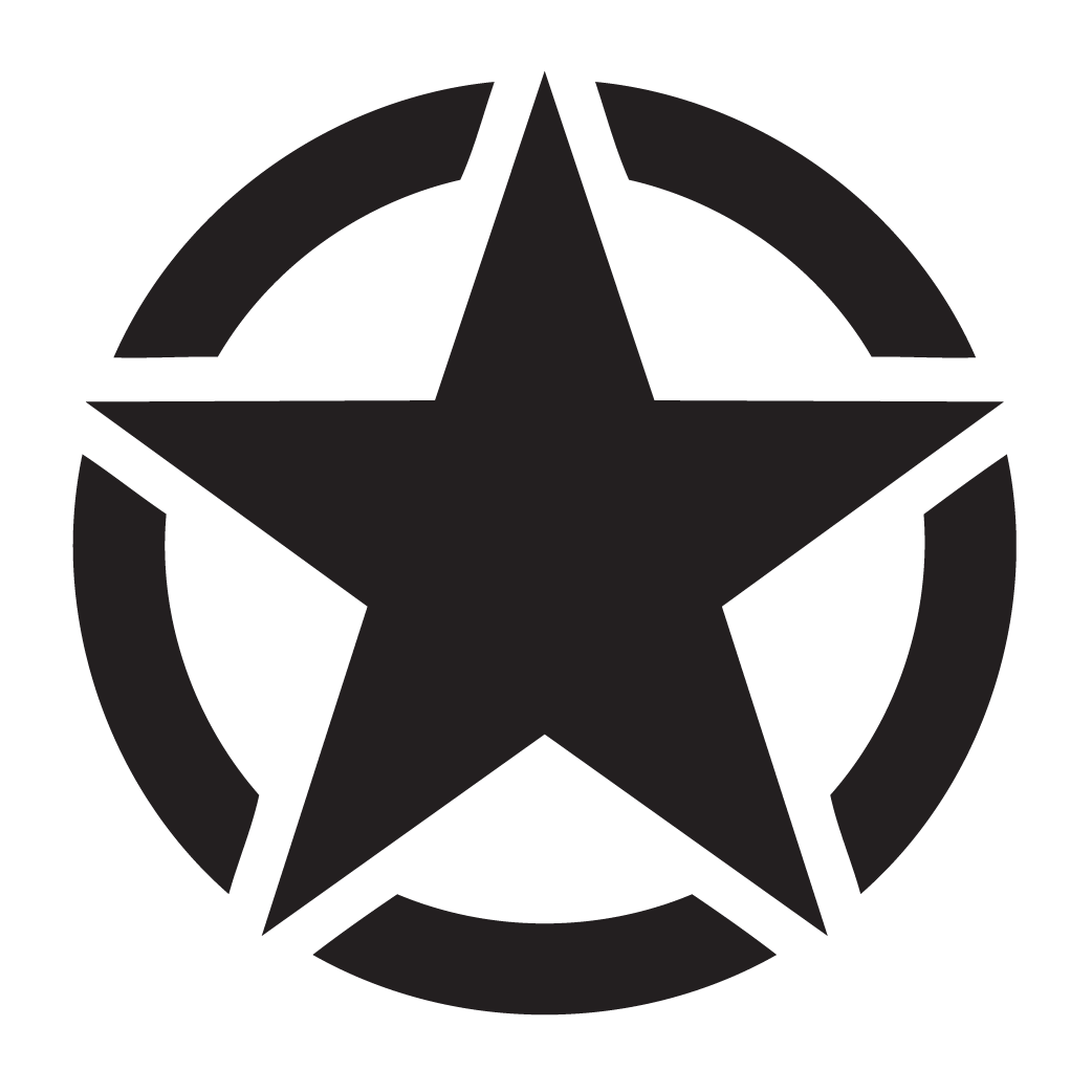 Army Star Decal - Us Army Star (1042x1042), Png Download