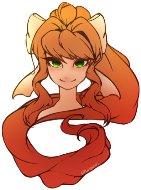 Just Monika - Transparent Sayori Ddlc (500x655), Png Download